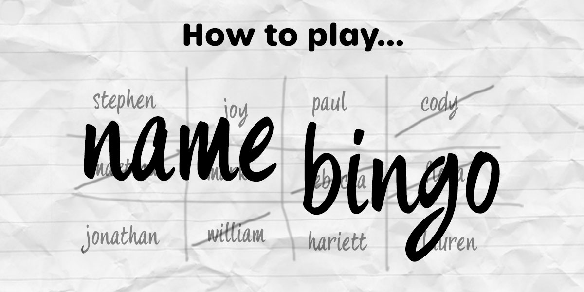 Name Bingo | Youth Group Games